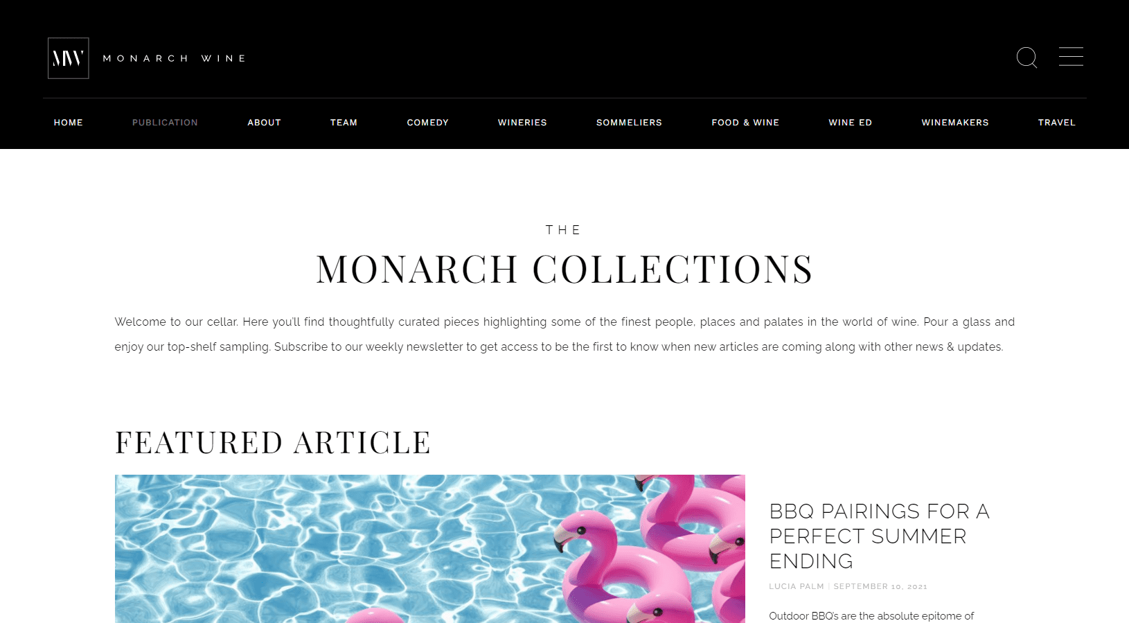 Monarch Wine Magazine | Sommeliers, Wineries, Pairings